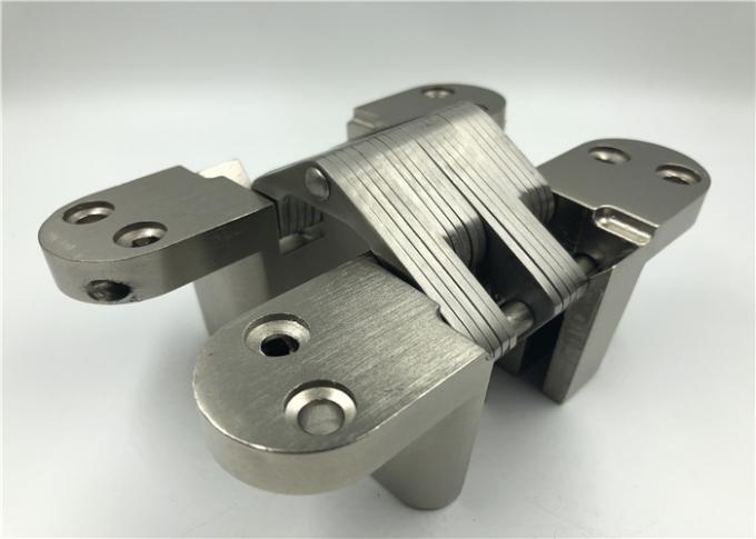 Mini Wooden Box Satin Nickel Heavy Duty Hidden Hinges , Concealed Gate ...