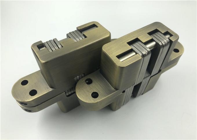 Antique Brass Concealed Cabinet Hinges / Zinc Alloy Hidden Closet Door ...