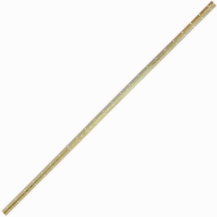 Bright Brass Concealed Continuous Piano Hinge For Swing Door , Machine Door