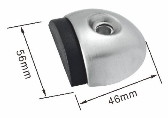 Half Pot Type Stainless Steel Interior Door Stops With Rubber Striker ...